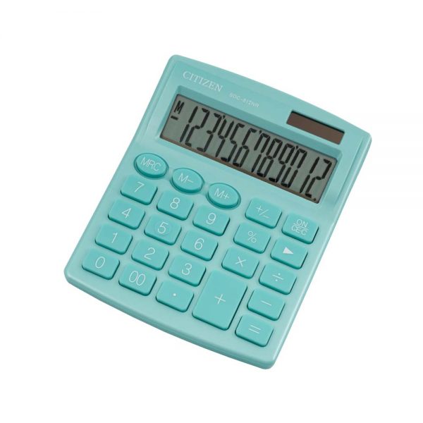 Stoni kalkulator CITIZEN SDC-812 color, 12 cifara Citizen zelena
