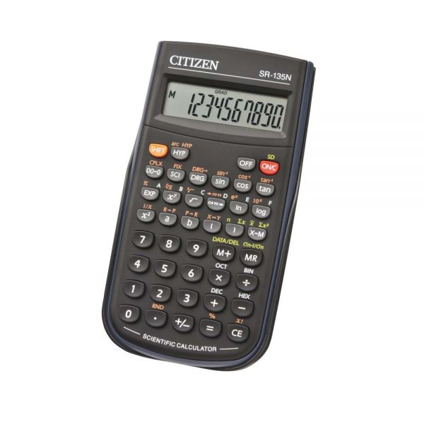 Tehnički kalkulator Citizen SR-135N, 10 cifara crna