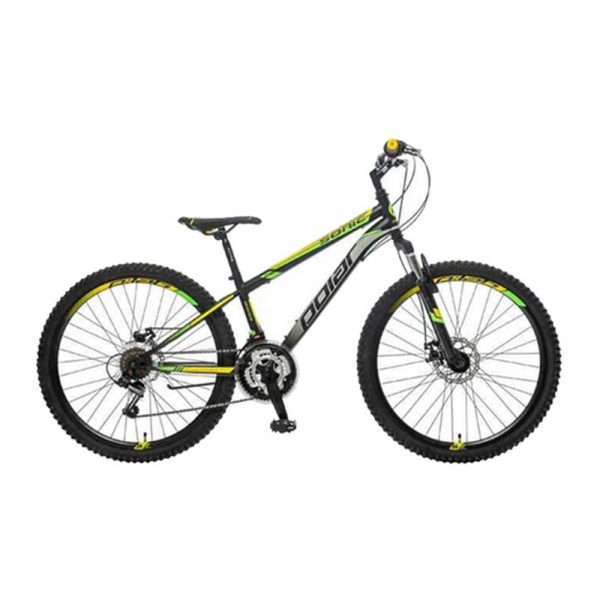 Bicikl Polar Sonic FS disk black-grey-yellow 26″