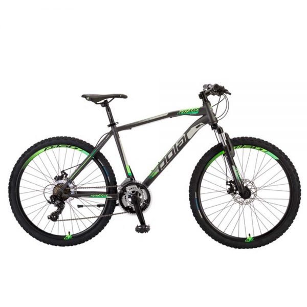 Bicikl Polar Wizard 1.0 anthracite-fluo green L 26″