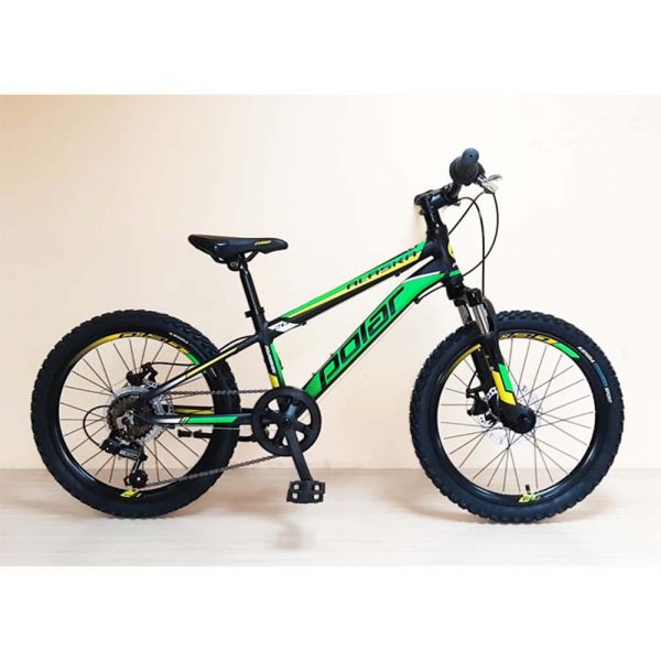 Bicikl za decu Polar Alaska black-green-yellow 20″