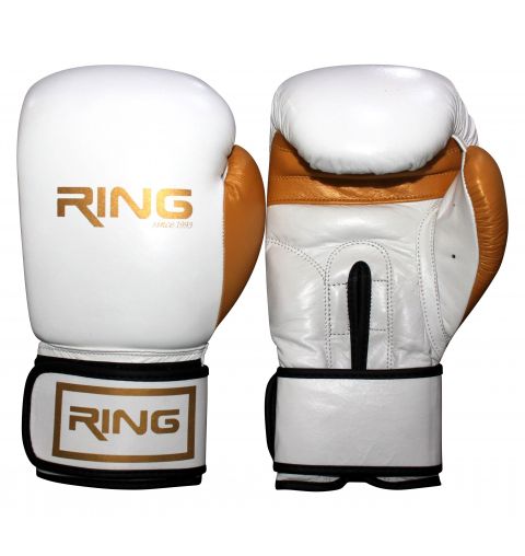 RING rukavice za boks 10 OZ kozne – RS 3211-10 white