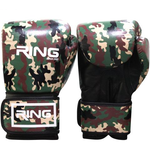 RING rukavice za boks 10 OZ kozne – RS 3311-10 army