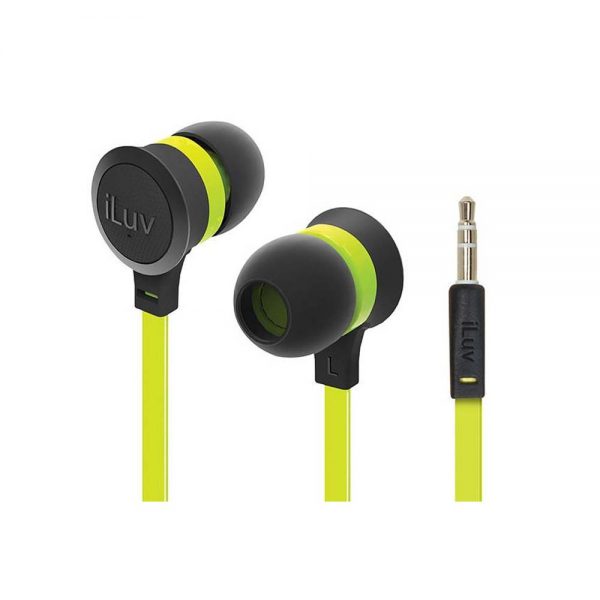Slušalice sa mikrofonom iLuv Neon Sound Stereo Neon Green-Black