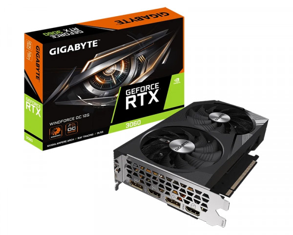 GIGABYTE nVidia GeForce RTX 3060 12GB 192bit GV-N3060WF2OC-12GD rev 2.0