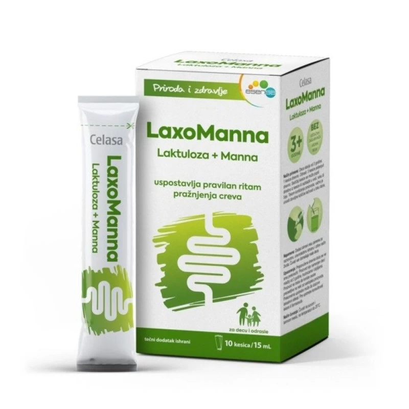 LAXOMANNA ORALNI RASTVOR, 10 KESICA X 15ML