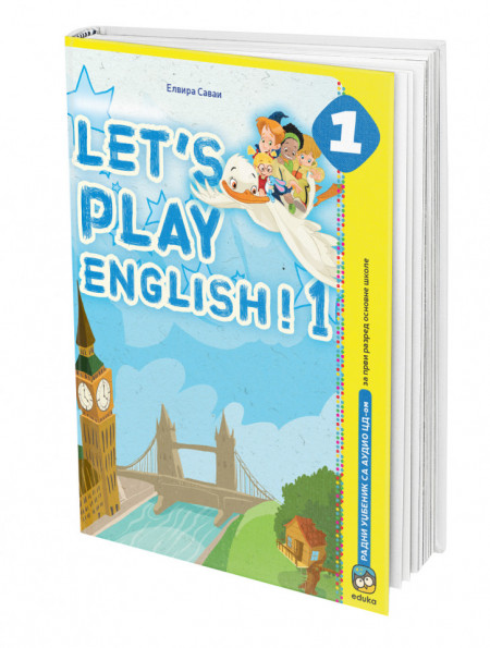 Let's Play English 1, radni udžbenik sa CDom za 1. razred osnovne škole Eduka