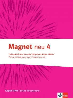 Magnet Neu 4, radna sveska za nemački jezik za 8. razred osnovne škole sa CDom Klett