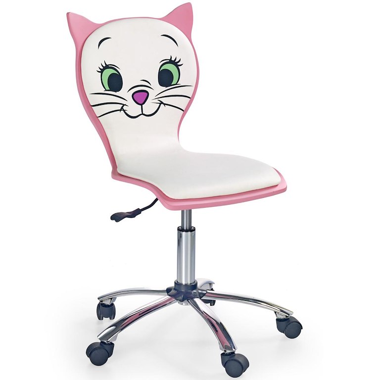 Kitty 2 kancelarijska stolica 44x45x95 cm bela/roze