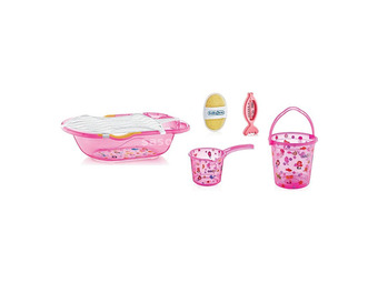 Set za kupanje 6 delova roze Babyjem 92-35404