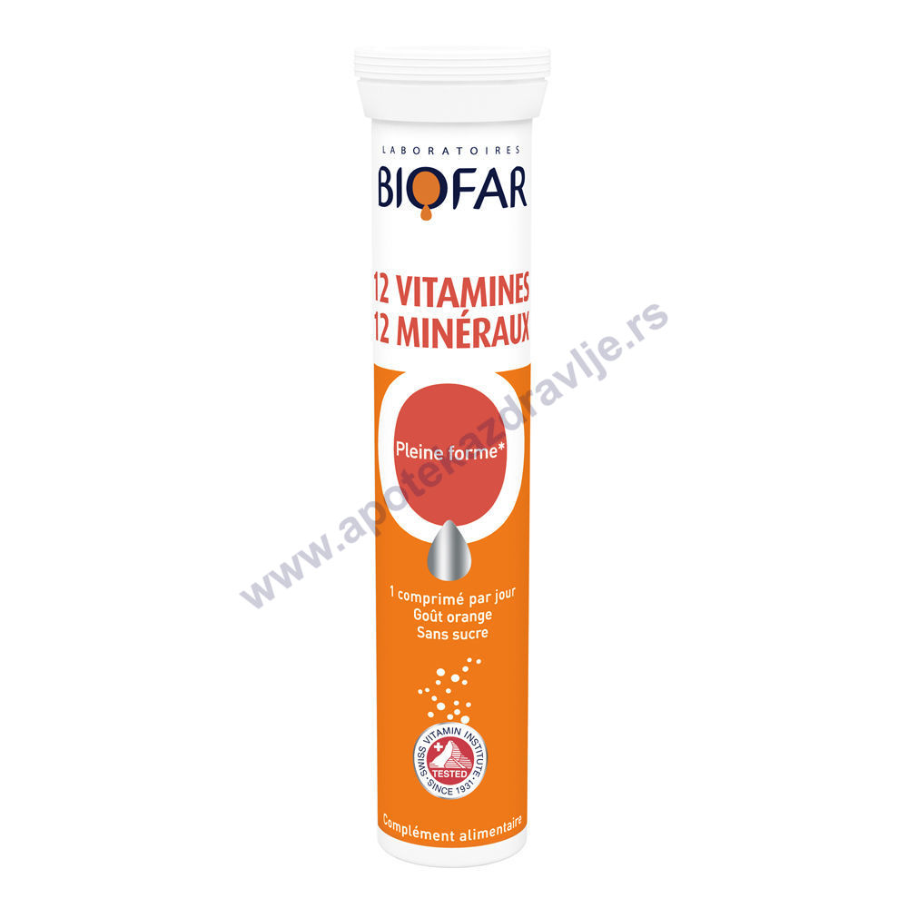 BIOFAR 12 VITAMINA + 12 MINERALA 20 eff.