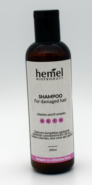 Šampon za oštećenu kosu 200ml - Hemel