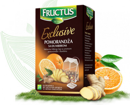 Fructus exclusive pomorandža sa đumbirom 44g