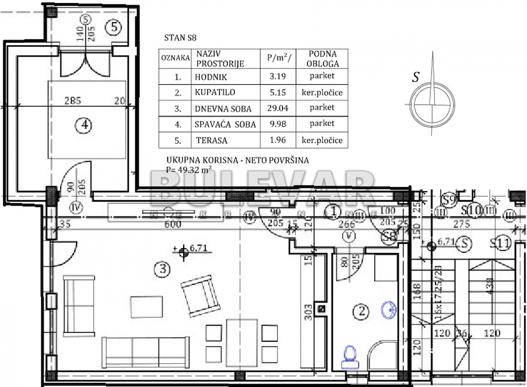 Stan u novogradnji, 49m2, preko puta hotela Tami Residence