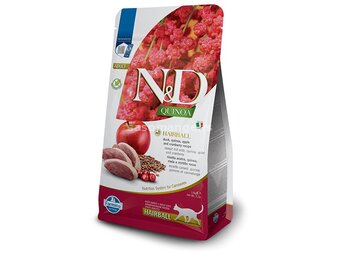 N&amp;D Quinoa hrana za mačke - HAIRBALL Duck, Apple &amp; Cranberry 1.5kg