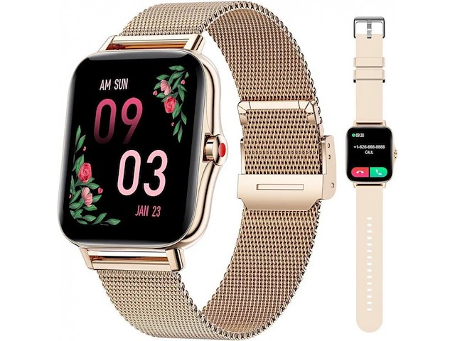 Ženski Bluetooth Smart Watch Gold narukvica