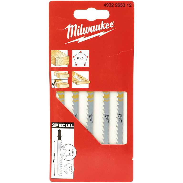 Milwaukee Listovi testerice za zakrivljene rezove u drvetu, 75 mm, 4932265312