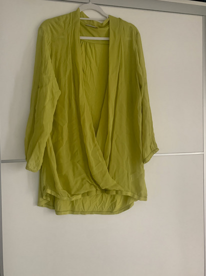 Bluza u lime boji od viskoze