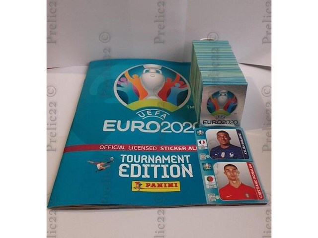 EURO 2020 Tournament set sličica + album
