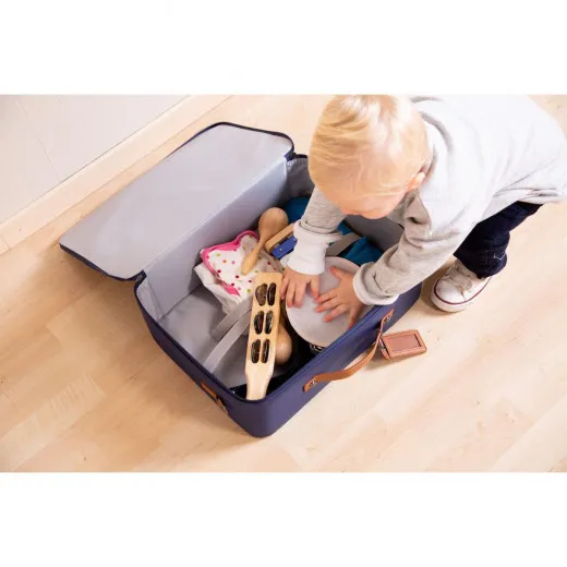 Child home dečiji kofer Mini Traveller, navy white
