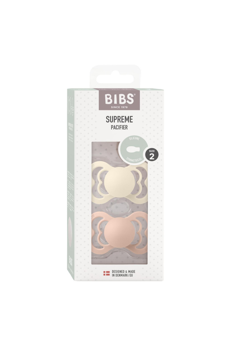 Bibs laža silikon Blush/Ivory veličina 2