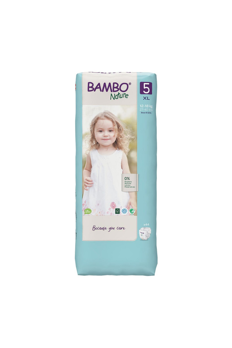 Bambo pelene Nature 5 junior 12-18kg 44kom