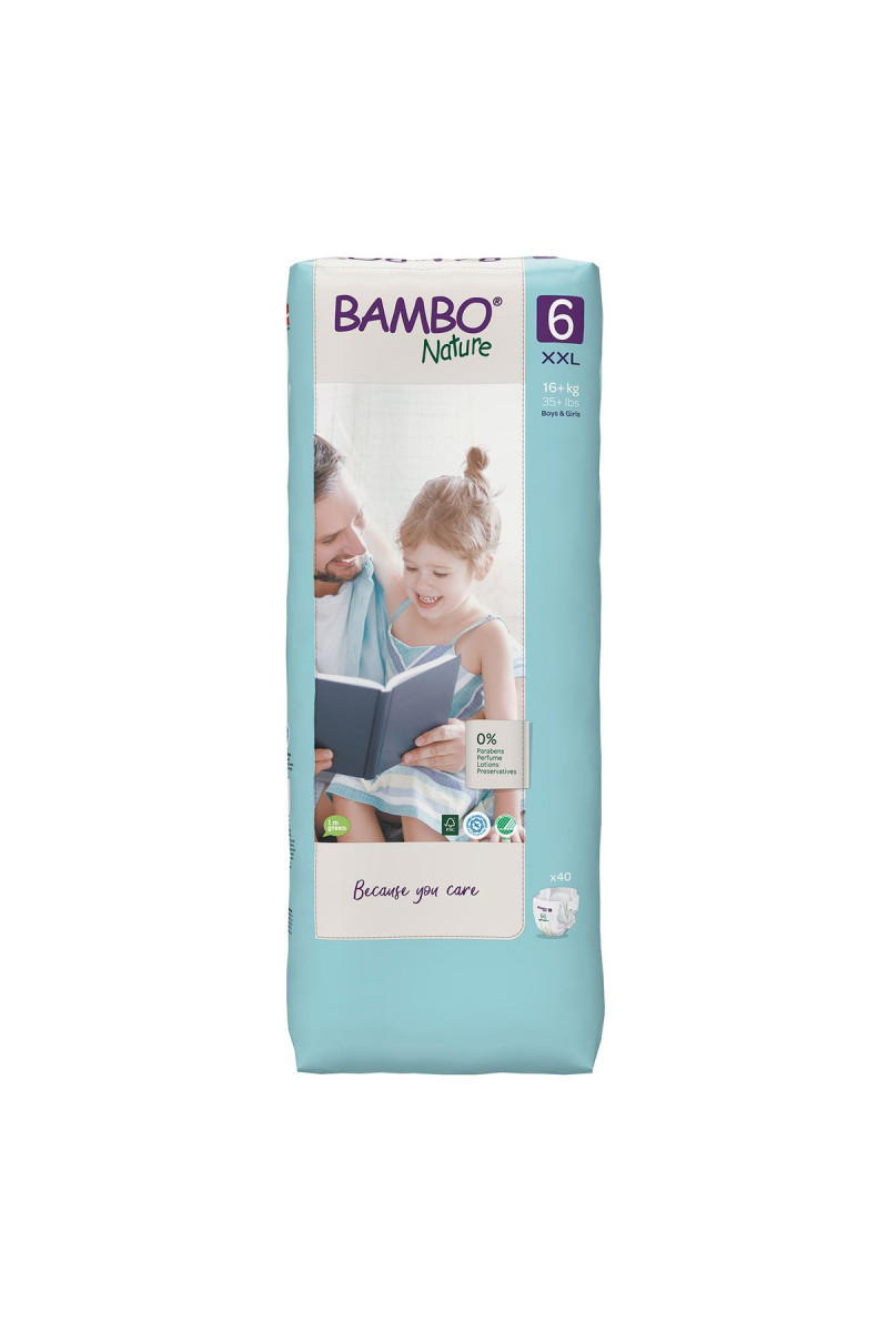 Bambo pelene Nature 6 extra large 16+kg 40kom