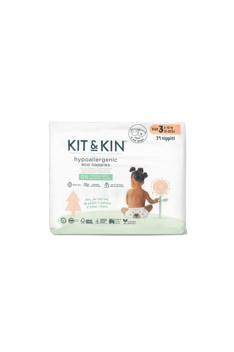 Kit & Kin pelene veličina 3 6-10kg (34 pack)