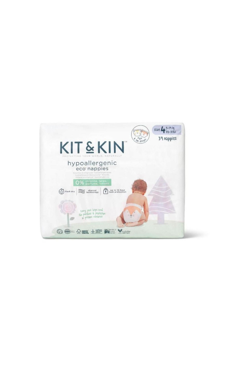 Kit & Kin pelene veličina 4 9-14kg (32 pack)