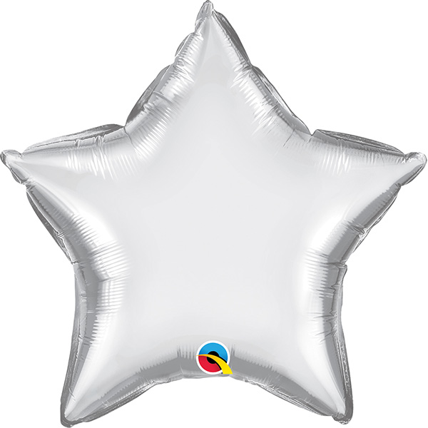 89654
20″ Foil Star Chrome Silver