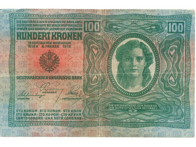 Austrija 100 kronen 1912