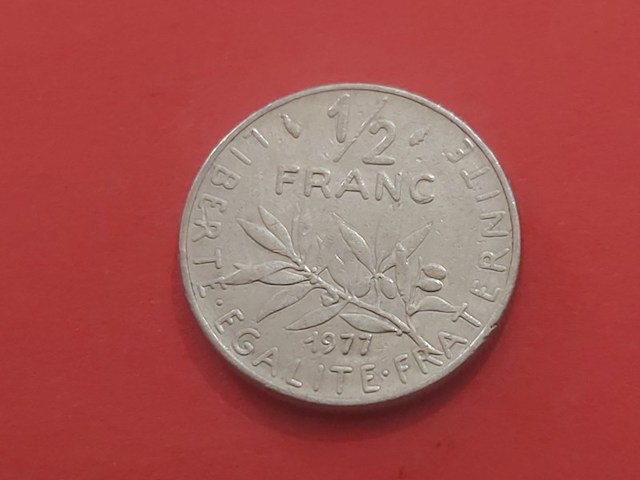 Francuska  - 1/2 franc 1977 god