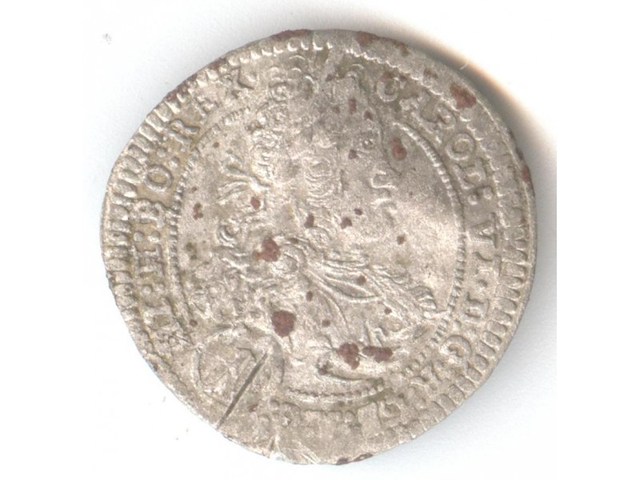 Austrija 1 kreuzer 1722 Karl VI