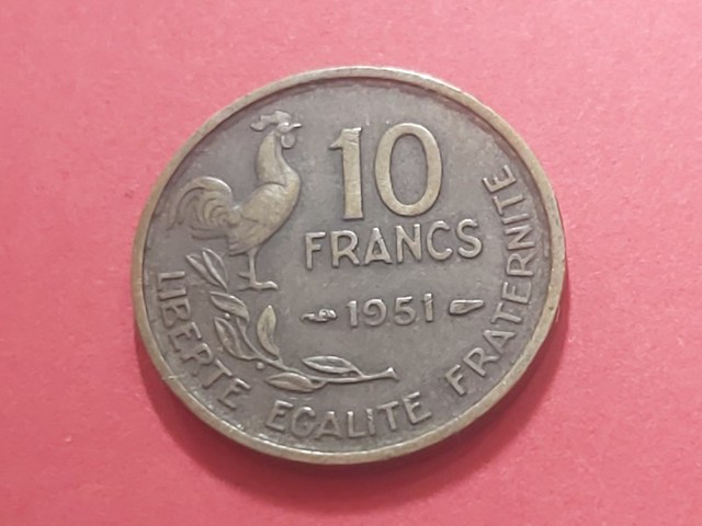 Francuska  - 10 francs 1951 god