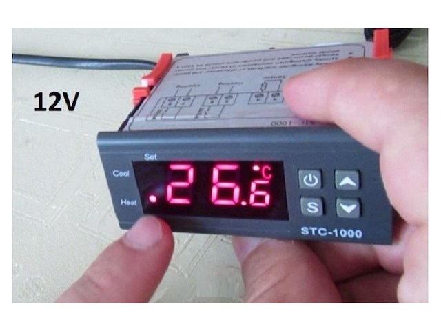 Digitalni termostat -50 do +100 C - termoregulator 12V