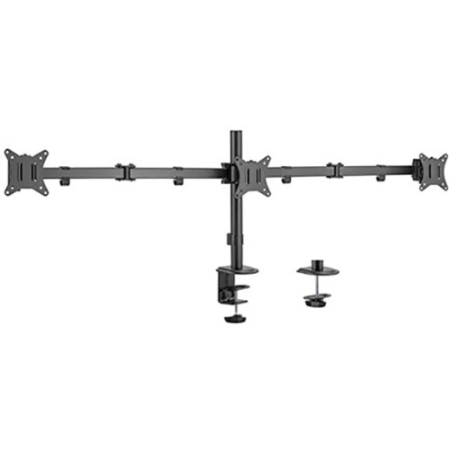 Gembird Podesivi stoni nosač za monitor sa tri ruke,nagib, rotacija, okretanje, 17-27 max.7kg | MA-D3-01