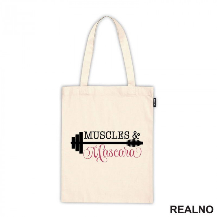 MUSCLES AND MASCARA - WHITE AND PINK - TRENING - CEGER