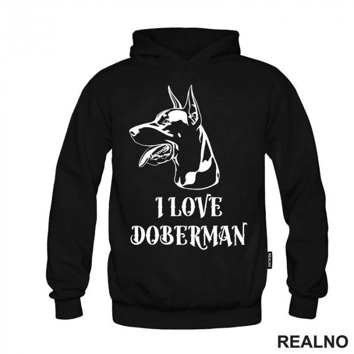 I LOVE DOBERMAN - PORTRET - PAS - DOG - DUKS