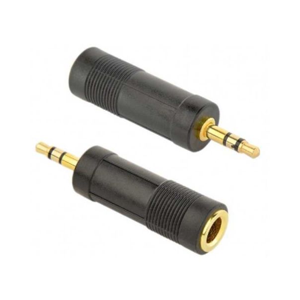 GEMBIRD Audio adapter 6.35 mm ženski na 3.5 mm muški, A-6.35F-3.5M