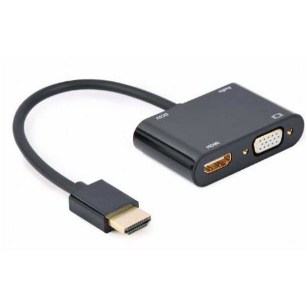 GEMBIRD Adapter HDMI na HDMI + VGA