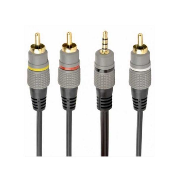 GEMBIRD Audio kabl 4-pinski 3,5mm priključak na 3x RCA, 1.5m