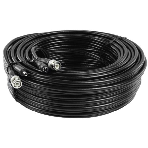 Kabl RG59+2x0.75, SEC-CABLE1050 za video nadzor sa BNC+DC krajevima, 50m