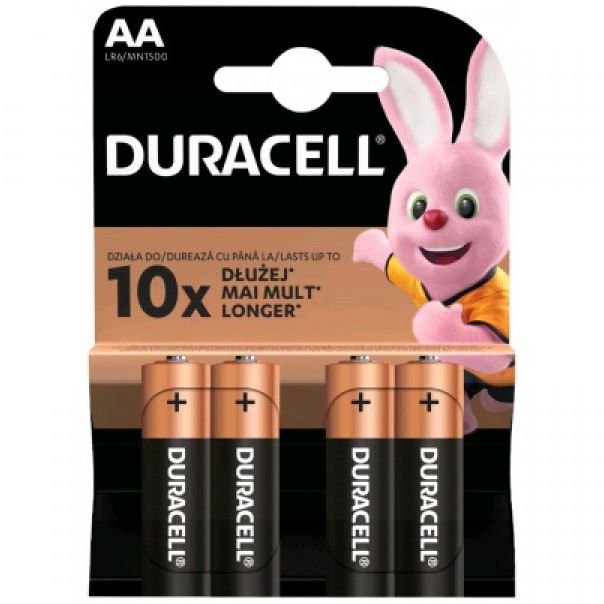 DURACELL Baterije AA 1.5V LR6 MN1500, Alkalne, 4 kom (cena po komadu)