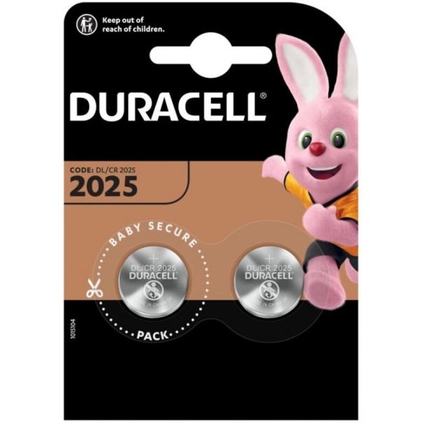 DURACELL Baterije LM CR2025, 3V, Lithium, 2 kom (cena po komadu)