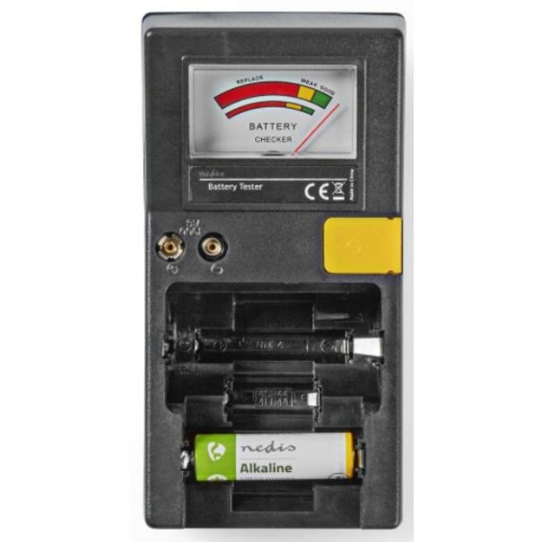 NEDIS Tester za baterije AA, AAA, C, D, 9V i dugmastih, BATE110