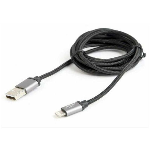 GEMBIRD USB kabl na Lightning, CCB-mUSB2B-AMLM-6, pleteni, 1.8 m, crna
