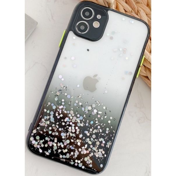 Futrola 3D Sparkling star silicone Black IPHONE MCTK6- XS Max