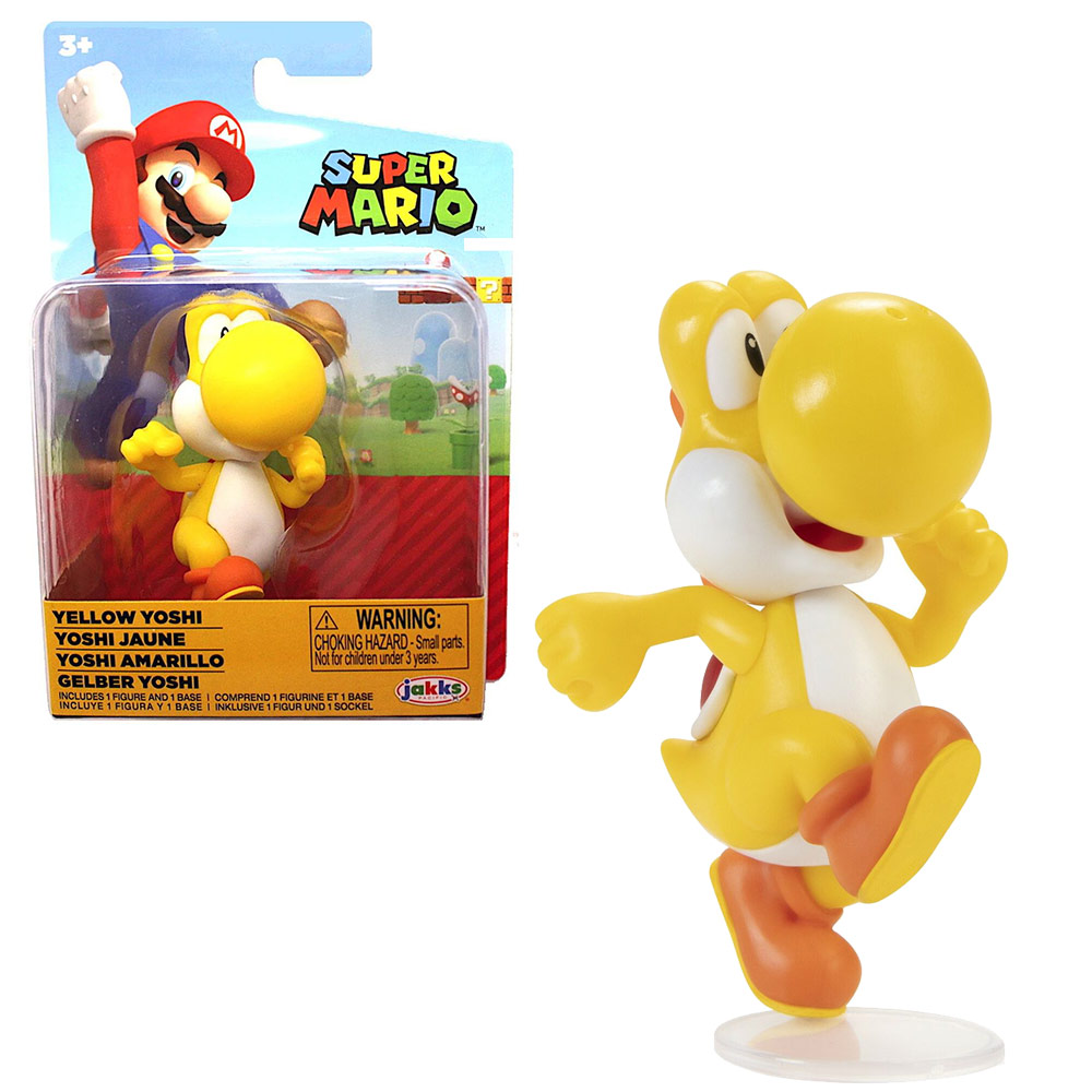 Super Mario figura 6cm Yellow Yoshi