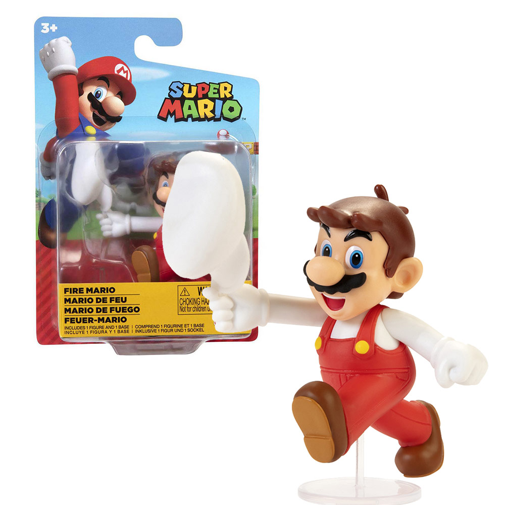 Super Mario figura 6cm Mario Fire tip