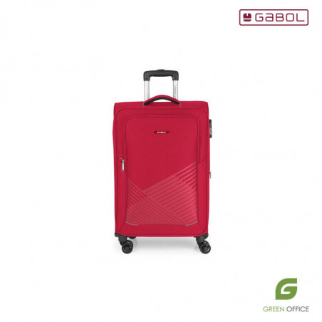 Putni kofer Gabol Lisboa srednje veličine proširivi - crvene boje